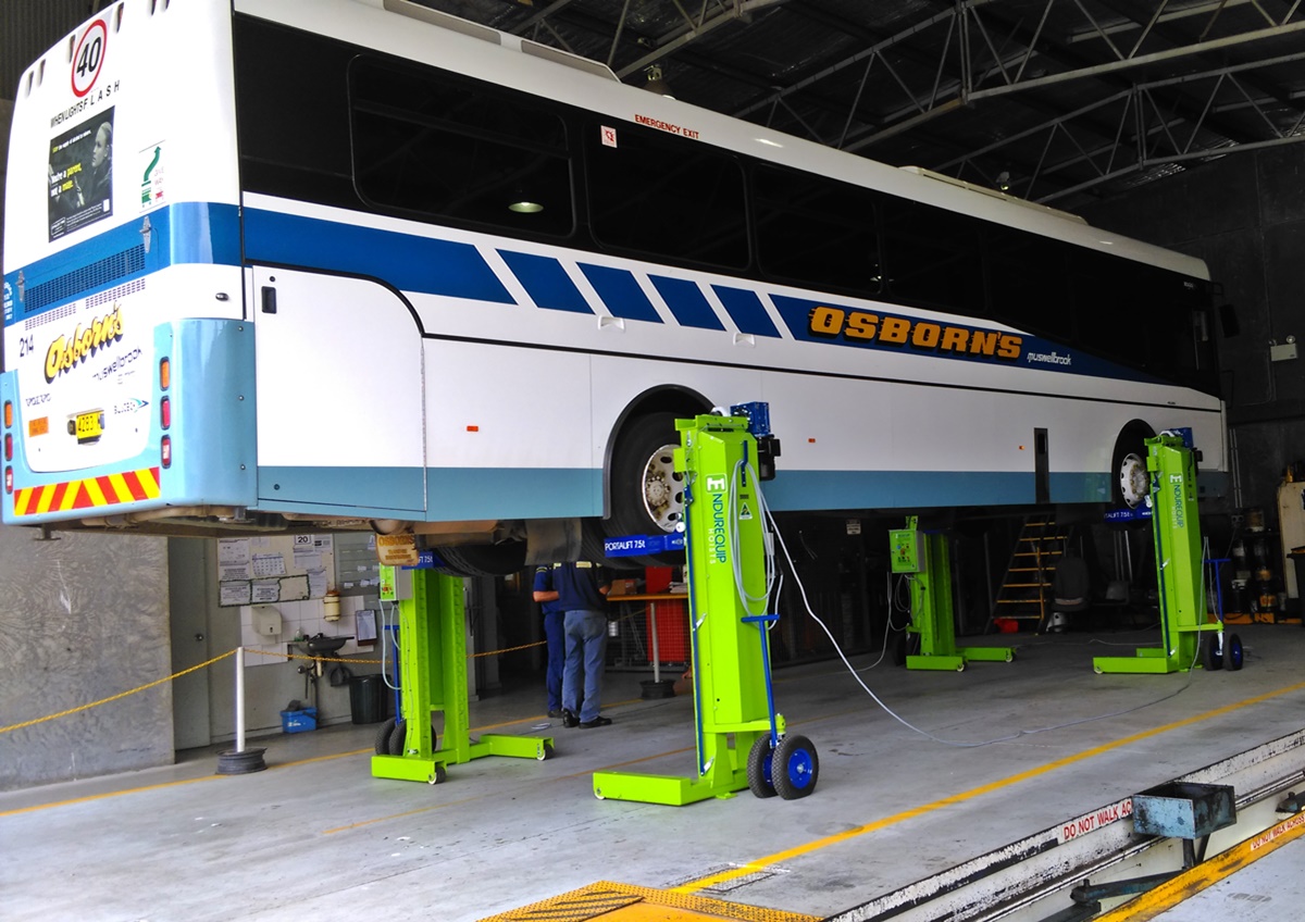 Portalift Bus Hoists - by Endurequip Hoists